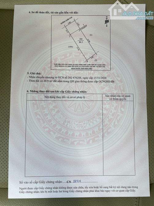 Đất mặt đường Xuân Thái - Quán Bàu. 86m2 rộng 5m nhà có số phố có tên ...